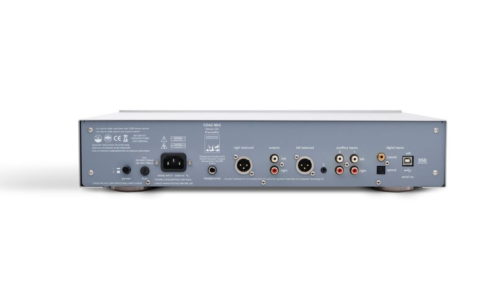 CDA2 Mk2 – CD DAC Pre-Amplifier - ATC Loudspeakers